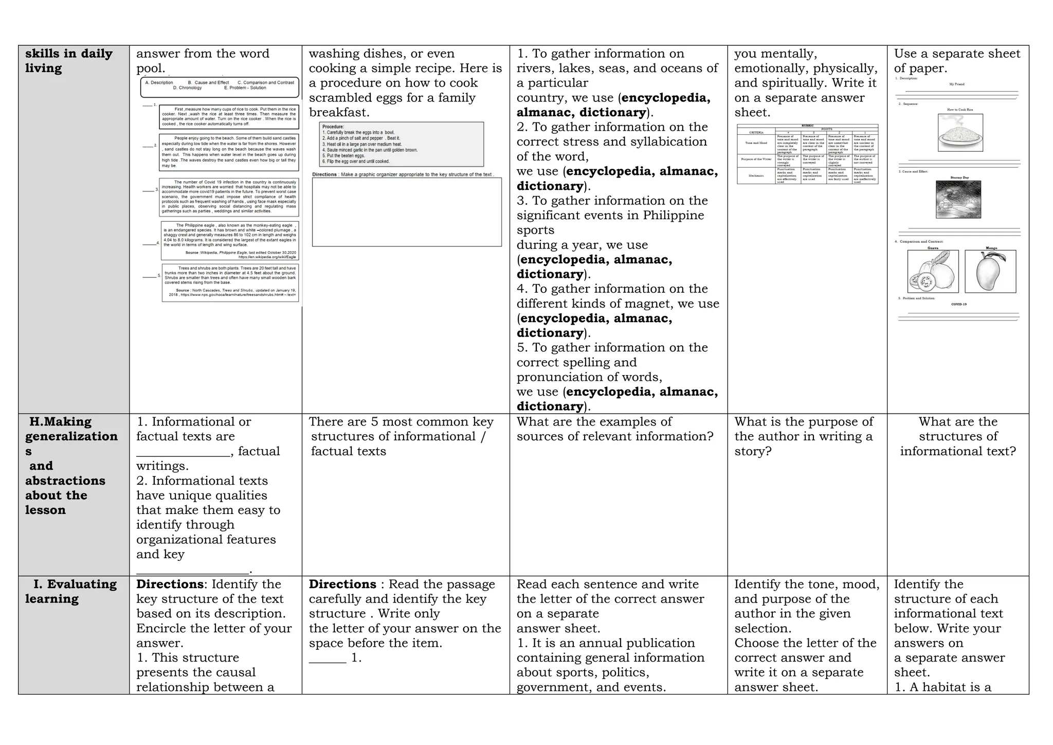 daily lesson log for matatag curriculum in English | DOCX