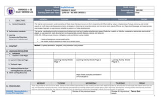 Comprehensive Grade 9 English Lesson Plan on Modal Verbs for Effective ...