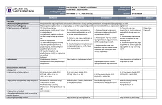 Daily Lesson PLan in EPP for Grade 5 learners | DOCX