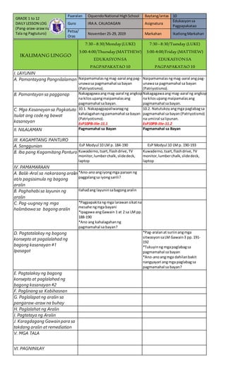 Dll esp10 q3 m11 session 1&2 | PDF