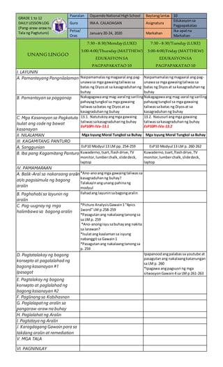 Dll esp10 q4 m13 session 1&2 | PDF