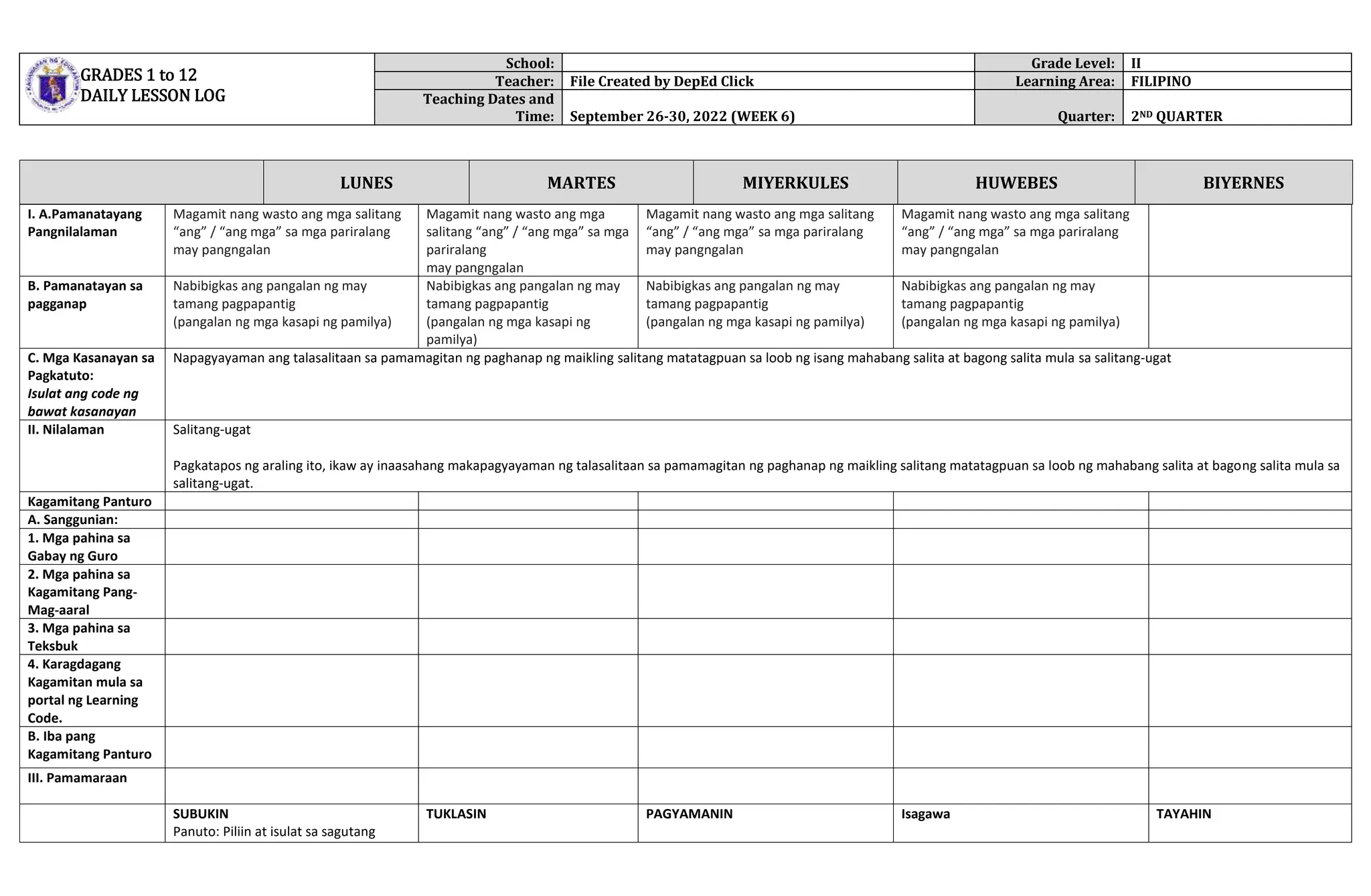 Detailed Lesson Log_FILIPINO 2_Quarter2_W6.docx
