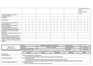 Daily Lesson Log in Science and Technology 10 FIRST GRADING SCI 10 new.doc