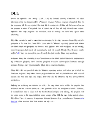 What is Dll, Assemblies and GAC...? | DOCX