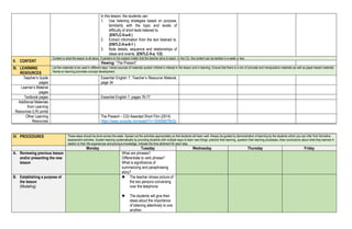 DLL GRADE 7 SECOND QUARTER.docx for secondary | DOCX