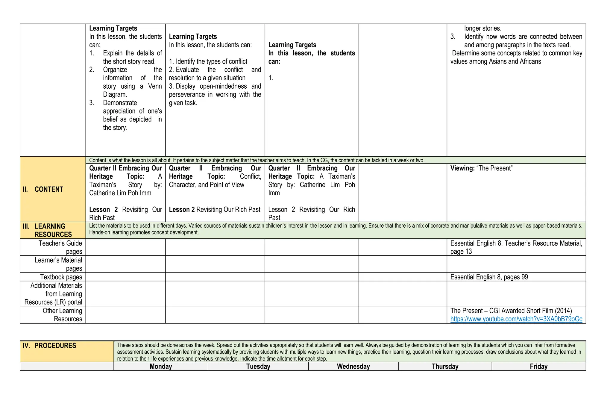 DLL GRADE 8 SECOND QUARTER. grade 8 lesson | DOCX