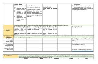 DLL GRADE 8 SECOND QUARTER. grade 8 lesson | DOCX
