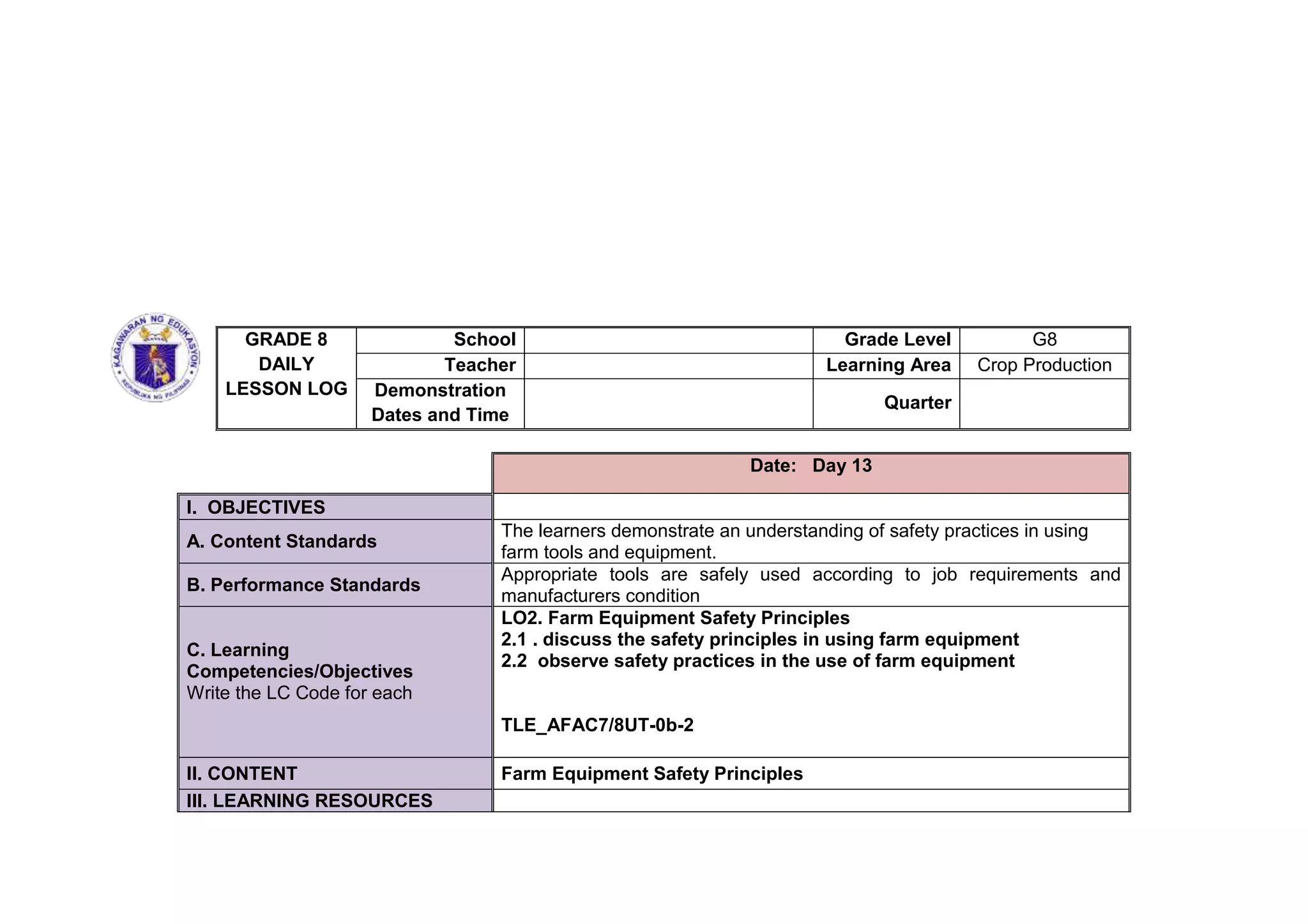 DLL in TLE CROP PRODUCTION G8-7.doc
