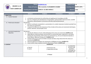 DAILY LESSON LOG_MAPEH-ARTS 10_Q1_W2.docx