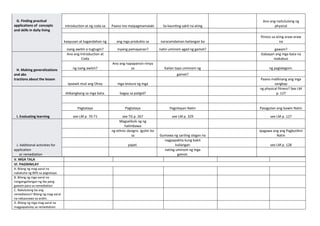 Natutukoy sa pamamagitan ng pakikinig at pagtingin ang introduction at ...