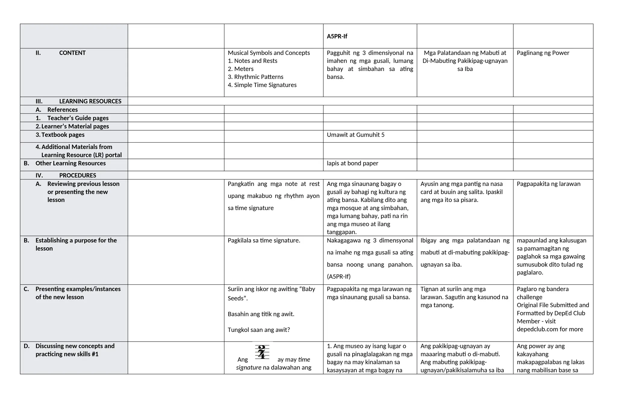 DLL_MAPEH 5_Q1_W4.docxuujjjjjjjjjjuuuuujj | DOCX