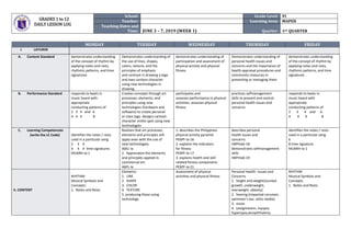 DLL_MAPEH 6_Q1_W1.docx | Music | Entertainment