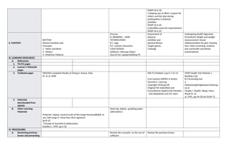 Daily Lesson Log_ Music, Arts, PE, Health | DOCX