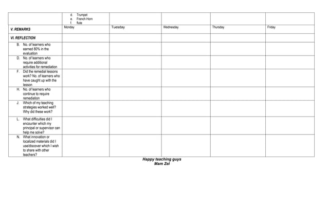 DLL_MAPEH_6_QUARTER 3_Week_5 LESSON PLAN.docx | Photography | Arts and Crafts