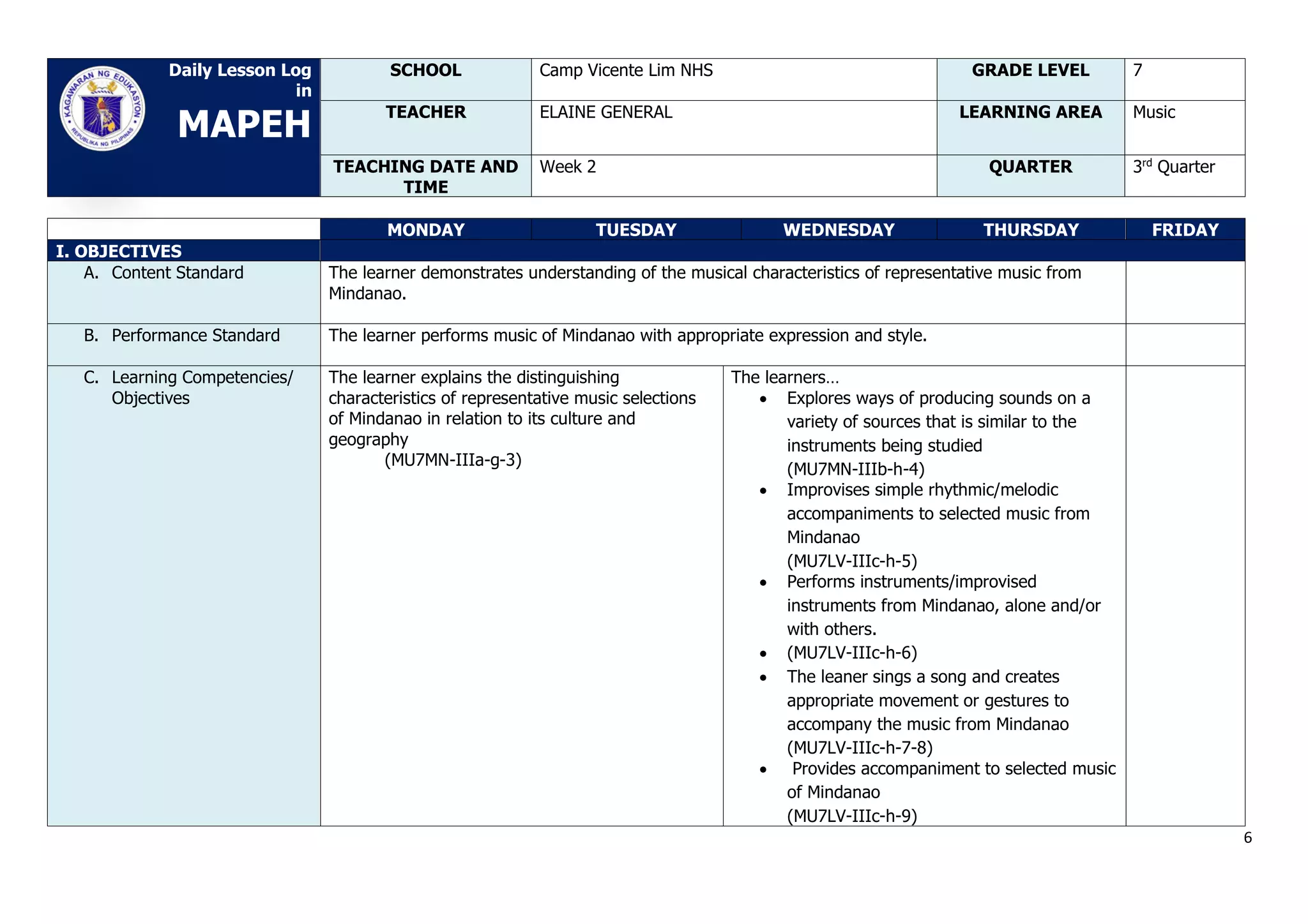 DLL MAPEH7_3rd quarter.pdf