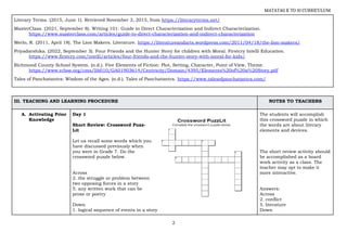 DAILY LL MATATAG _ENGLISH 8 QUARTER 1 WEEK1 | DOCX