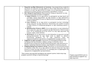 Kahalagahan ng computer at computing devices | DOCX