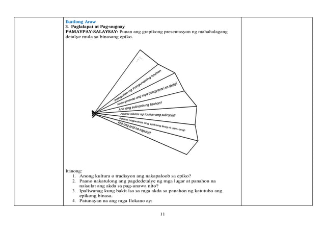 DLL MATATAG FILIPINO 7 Quarter 1 Week 4 | DOCX