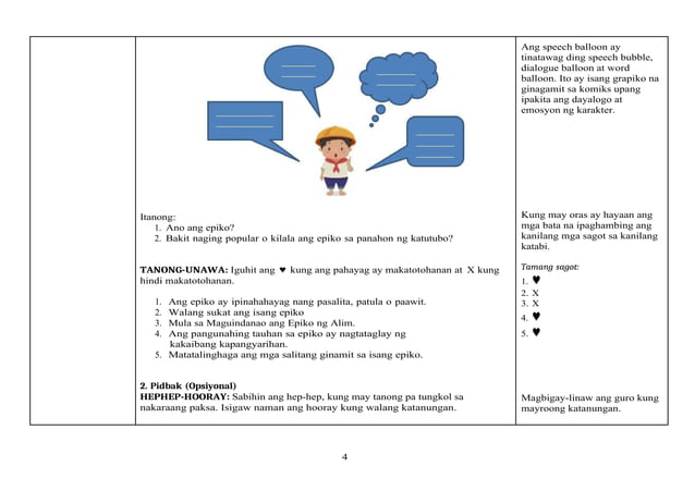 DLL MATATAG FILIPINO 7 Quarter 1 Week 4 | DOCX