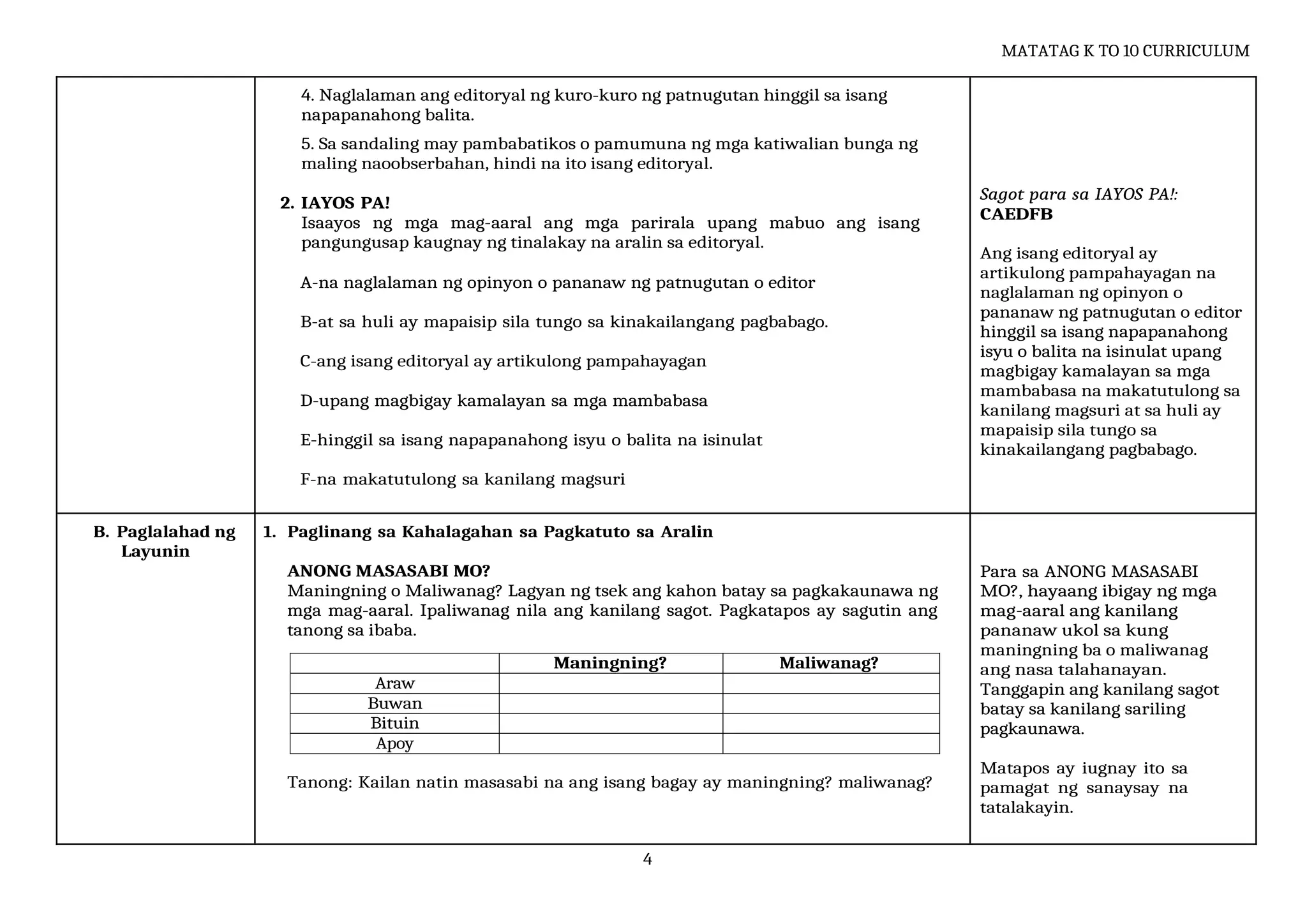 DLL MATATAG _FILIPINO 8 Q1 W7.docs for 2025 | DOCX