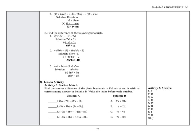 Daily Lesson Log—Grade 8 Matatag Curriculum Week 2 | DOCX