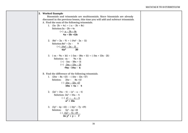 Daily Lesson Log—Grade 8 Matatag Curriculum Week 2 | DOCX