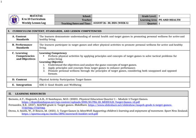 DLL MATATAG _PE & HEALTH 7 Q1 W4-6.docx