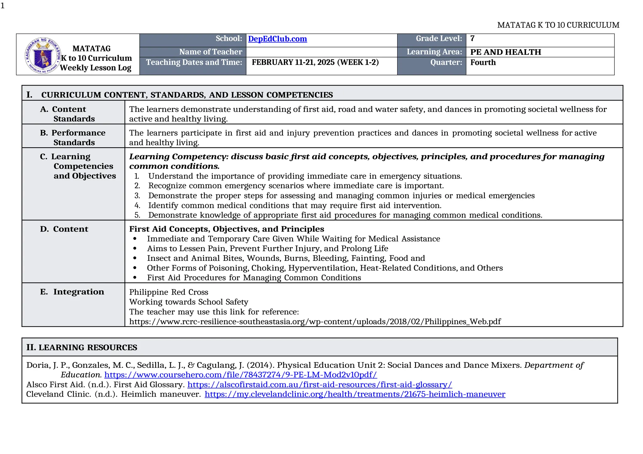 DLL MATATAG _PE&HEALTH 7 Matatag Q4 W1-2.docx