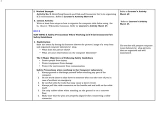DLL MATATAG _TLE 7 Q1 W2 MATATAG K to 10 Curriculum Weekly Lesson Log | DOCX