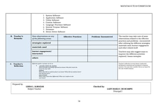 Daily Lesson Log MATATAG ICT TEchnology 8 | DOCX