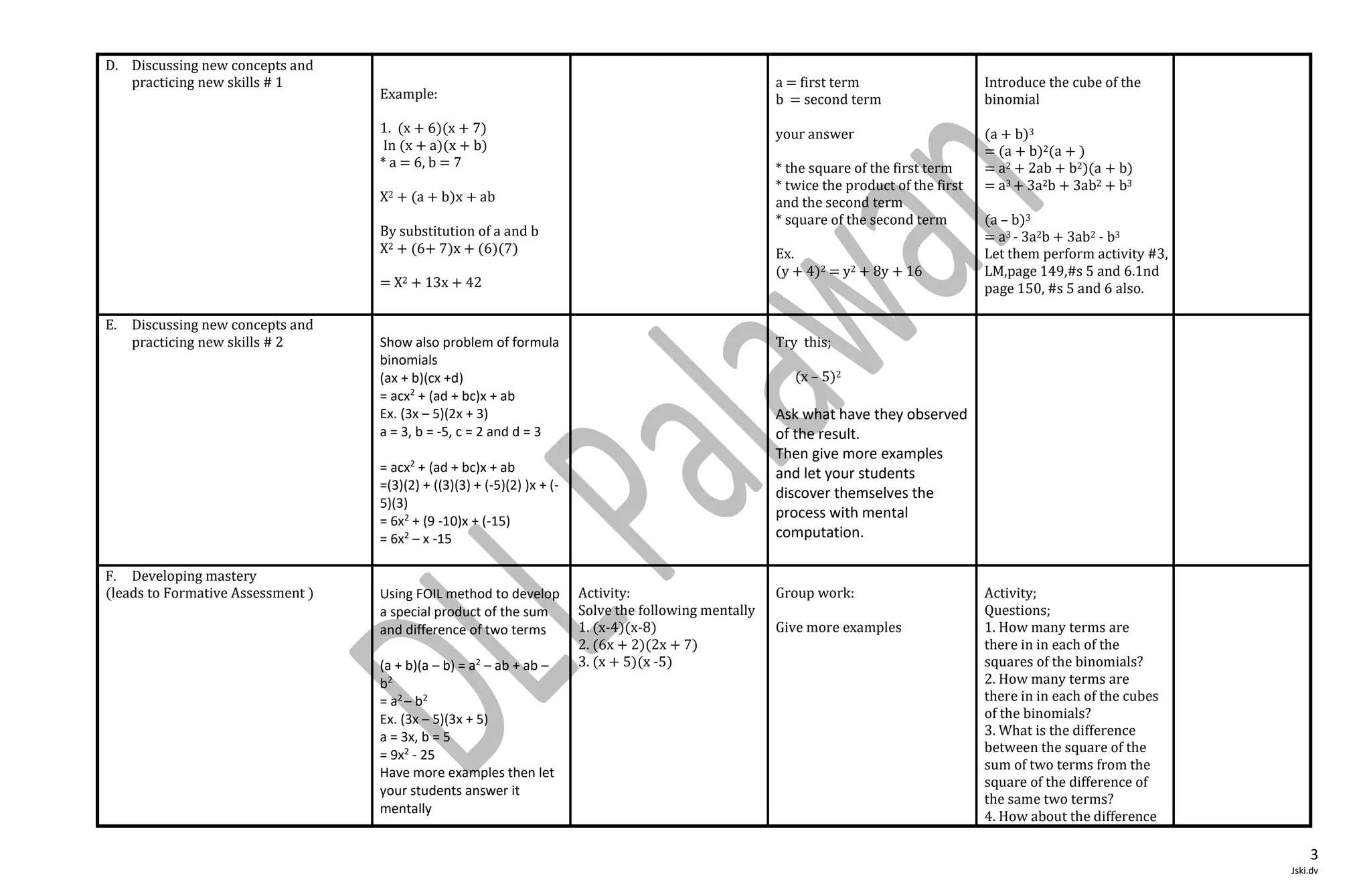 DLL Math Grade7 Quarter2 Week6 (Palawan Division).docx