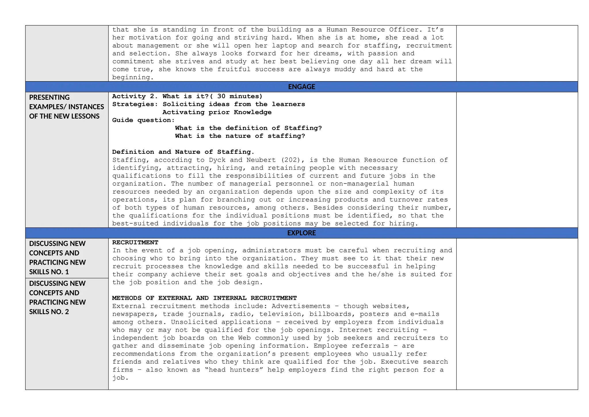 DAILY LESSON LOG organization and management.docx