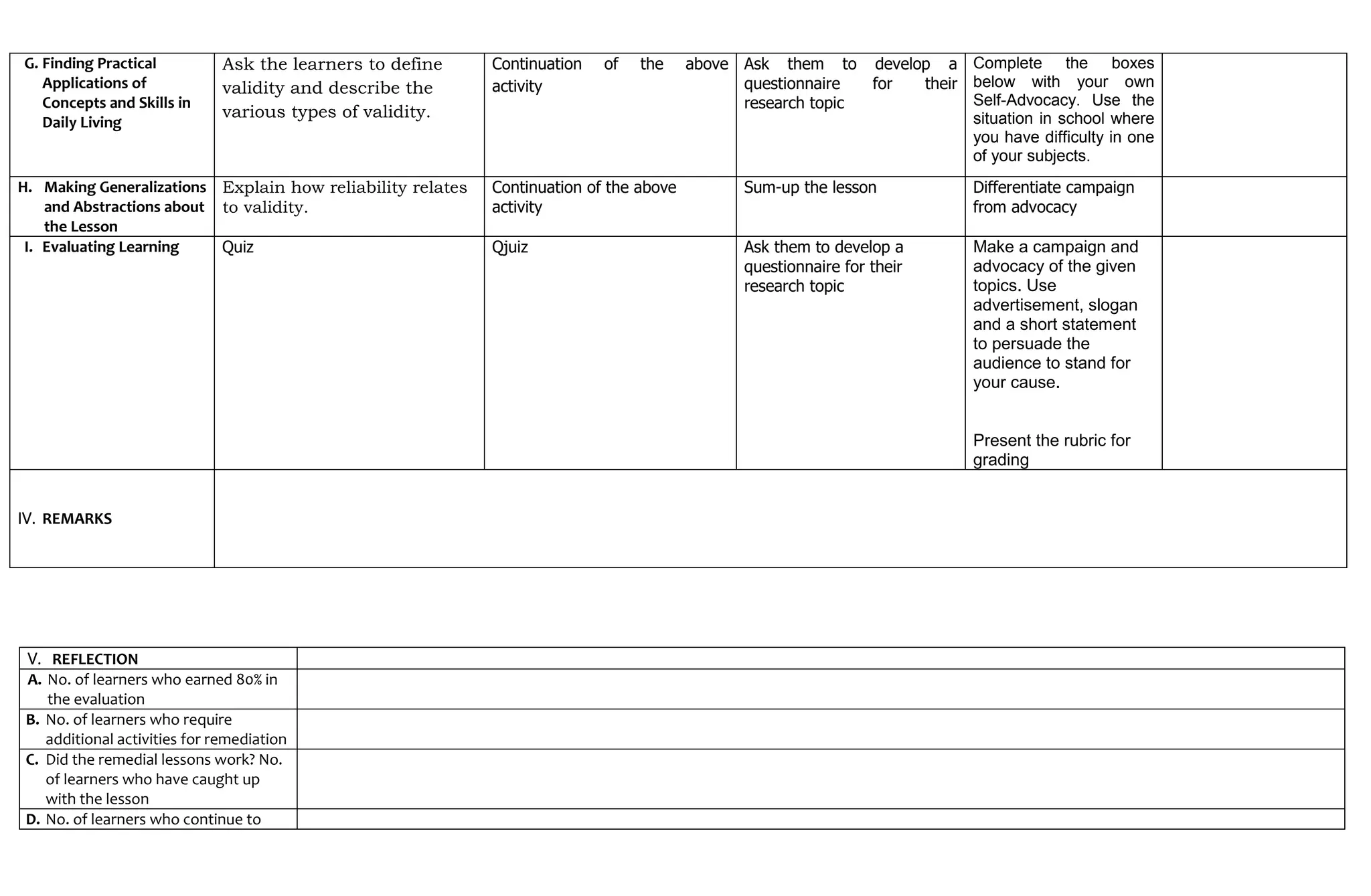 Daily Lesson Log English 10 Quarter 2 Lesson 1 | DOCX