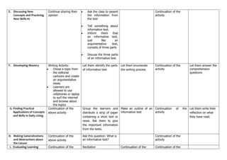 Daily Lesson Log English 10 Quarter 3 Lesson2 | DOCX