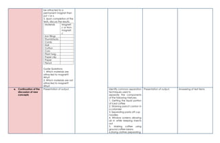 Daily lesson log in science 6 with the 5 Es | PPT