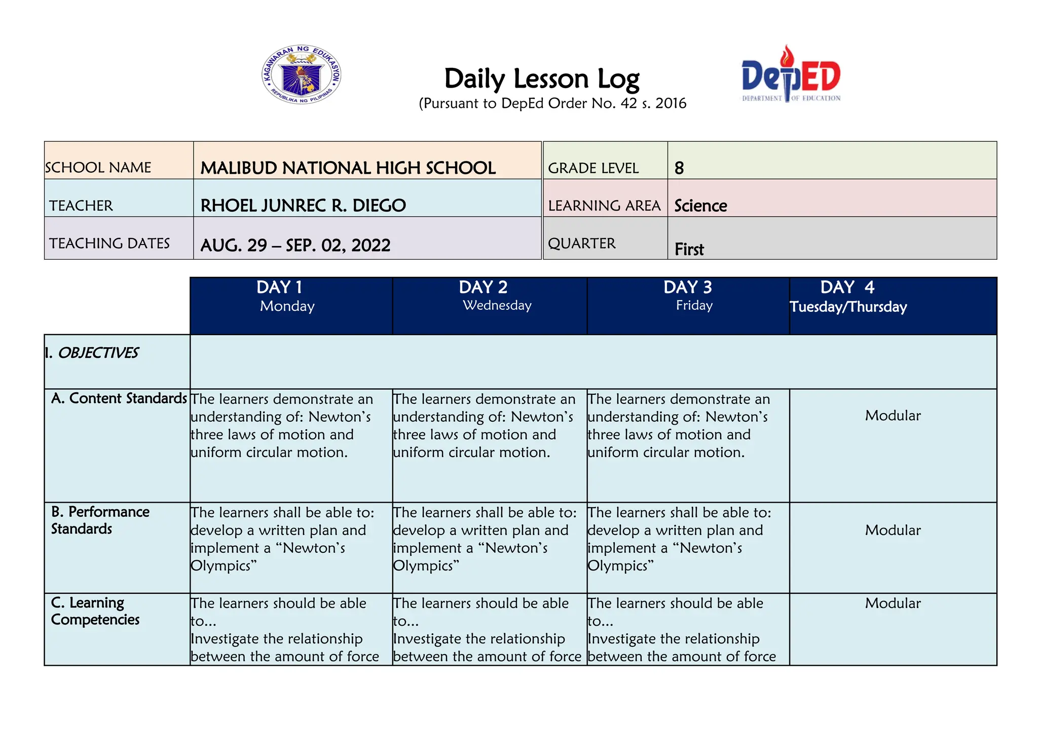 DLL Science 8 Q1W1 sample dll dlp deped.docx