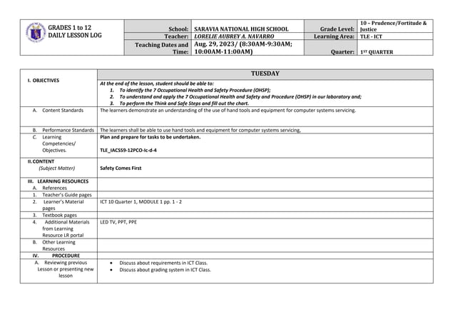 DLL_TLE ICT CSS 10_Q1_D1.docx | IT and Internet Support | Internet