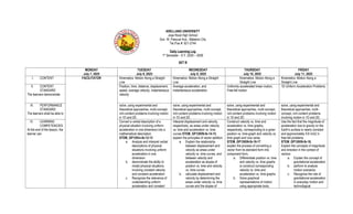 Daily lesson plan in general physics 1 Dl | DOCX