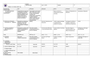Dll week 6 july 8 12, 2019 | DOC