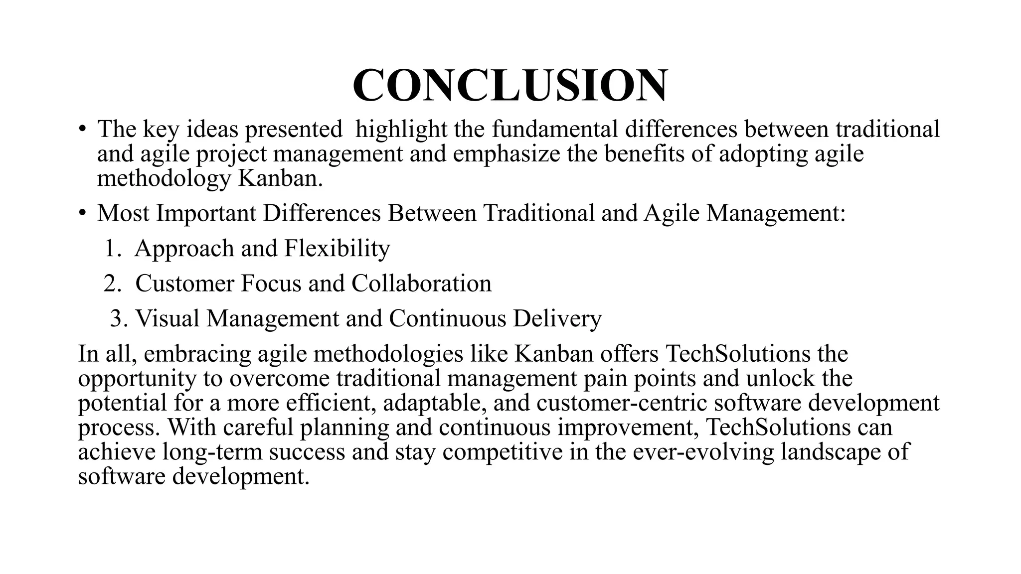 TRADITIONAL AND AGILE(KANBAN) PROJECT MANAGEMENT. | PPTX | Computer ...