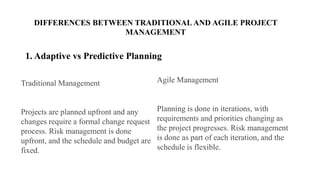 TRADITIONAL AND AGILE(KANBAN) PROJECT MANAGEMENT. | PPT