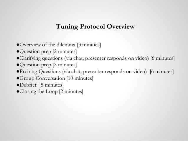 DLMOOC - Tuning Protocol on Academic Mindsets