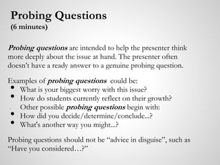 DLMOOC "Lens into the Classroom" tuning protocol - Week 3 | PDF