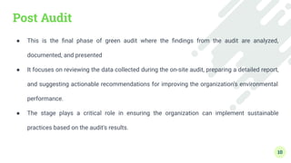 Green Building Construction - Module 6 - Green Audit and Green ...