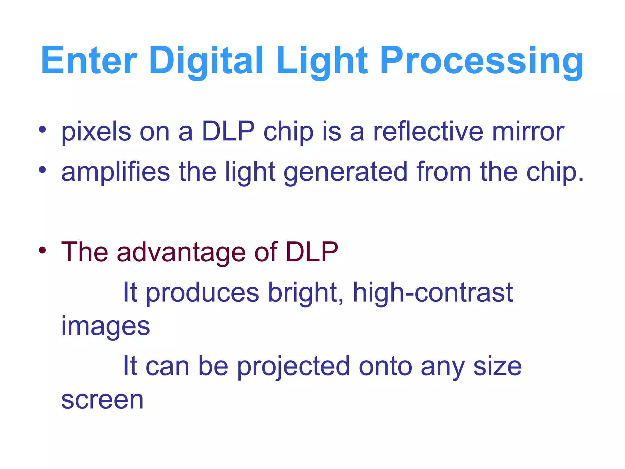 Digital light processing | PPT