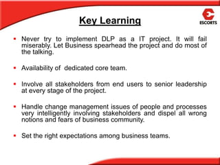 Top learnings from evaluating and implementing a DLP Solution | PPT