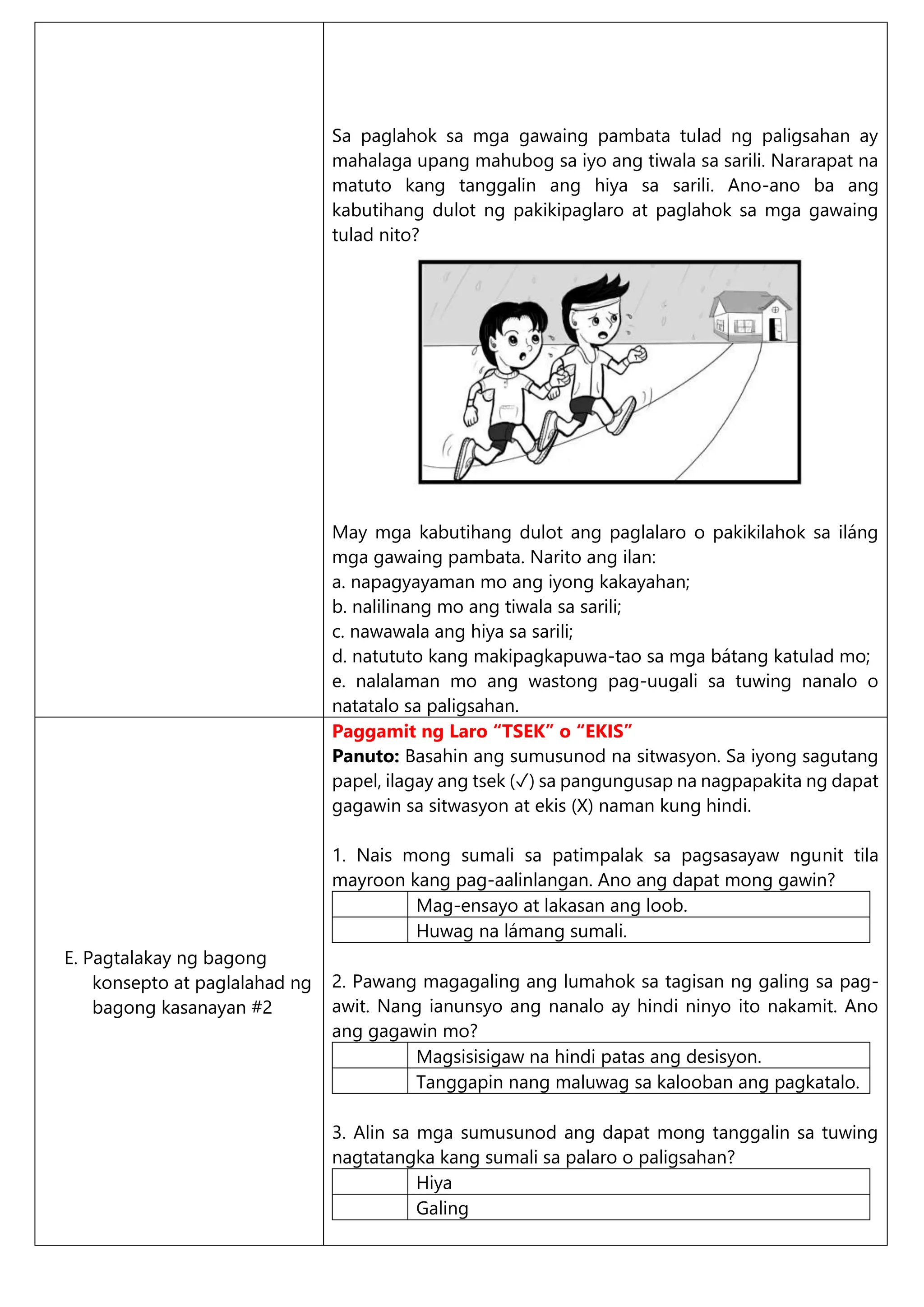 DLP - ESP3 Pakikiisa sa Gawaing Pambata.docx