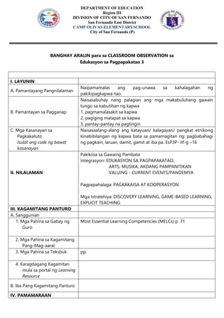 DLP - ESP3 Pakikiisa sa Gawaing Pambata.docx