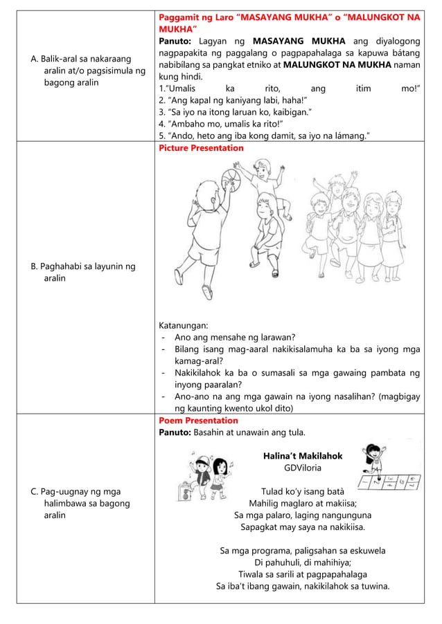 DLP - ESP3 Pakikiisa sa Gawaing Pambata.docx
