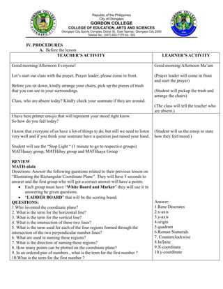 DETAILED LESSON PLAN, FOR TEACHER PURPOSES | DOCX | Education